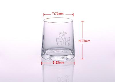 China Whisky Clear Water Glass Tumblers with Lids Frosted Decal Printed for sale