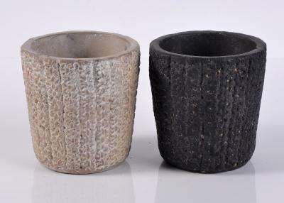 Cina Supporti di candela votivi ceramici di spruzzatura/candela di supporti nera fatta a mano in vendita