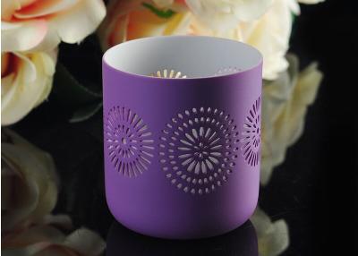 Cina Camere ceramiche porpora della candela della ciotola/cavità del supporto di candela della porcellana del modello in vendita