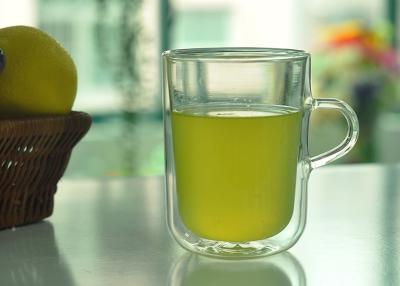 China Custom High Borosilicate Glass Drinking Beer Glass Mug With Handle for sale