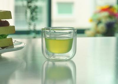 China Home Use Popular 50ml Double Glass Coffee Cups Double Wall Glass For Chinese Tea for sale