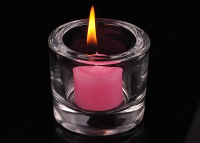 China De machinaal geperste houders van de thee lichte kaars, de houders van het Decoratieglas tealight Te koop