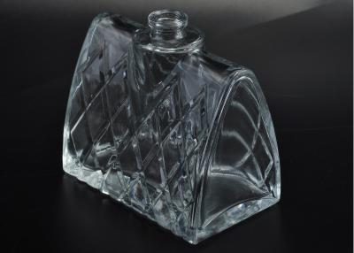 China Empty glass perfume bottles / creative clear glass spray perfume bottles most beautiful for sale