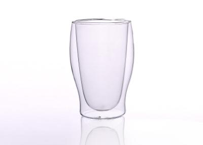 China Recyclable Transparent Wine double wall glass mug Heat resisting for sale