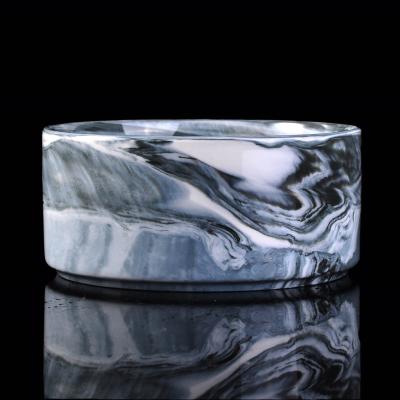 China 900ml Marble Candle Jar For Scented Candle , Marble Candle Container for sale
