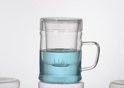 China Heat - resistant Tea borosilicate drinking glasses With Glass Infuser for sale