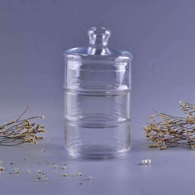 China Clear Glass Tableware Storage Heritage Hill Glass Jars with Lid for sale