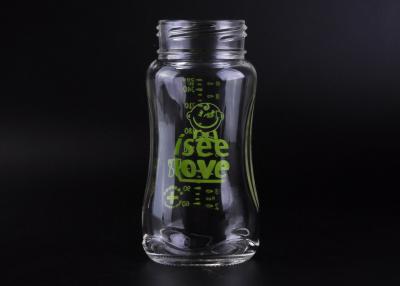China 309ml Double Wall Borosilicate Glass , Baby pyrex glass feeding bottle 11oz for sale