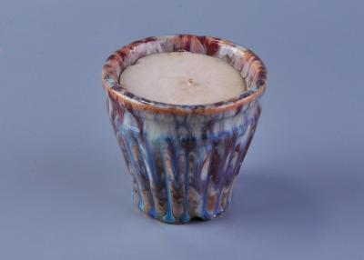 China 5OZ personalizado Scented o revestimento cerâmico da superfície do mármore do castiçal à venda