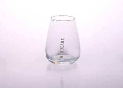 China 13 Oz Light Custom Airline Stemless Red Wine Glasses Without Stem , Logo Printed for sale