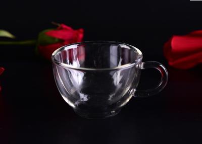 China Super Transparent Light Double Wall Borosilicate Glass Drinking Cup Environmental for sale