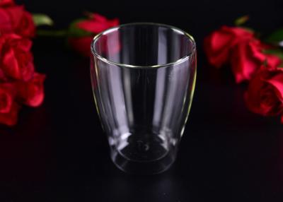 China Eco Friendly Espresso Coffee Double Wall Borosilicate Glass Cup Without Handle for sale