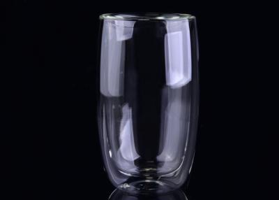 China Eco Friendly Borosilicate Double Wall Glass Cup , Clear Glass Coffee Cup For Tea for sale
