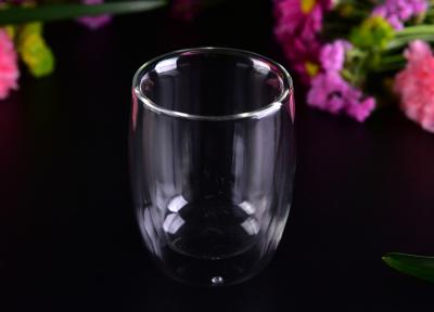China Superior 220ml Hot Double Wall Drinking Glasses LFGB CA65 FDA Certification for sale