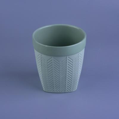 Cina Supporto di candela del materiale ceramico di colore verde con il modello in vendita