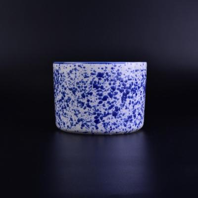 Cina Supporto di candela ceramico con i punti tramite rivestimento di verniciatura in vendita