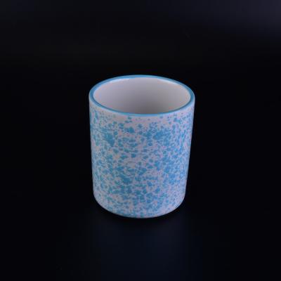 Cina Tazza ceramica di verniciatura di Canlde con rivestimento dei punti di Coloful in vendita
