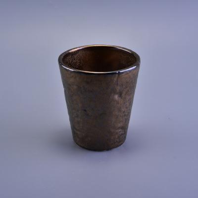 China Castiçais votivas cerâmicos vitrificados metálicos feito-à-medida, altura do revestimento de 104mm à venda