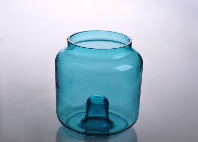 China De populaire Decoratieve Kleur Bespoten Container van de Glaskaars, de Lichte Houders van de Glasthee Te koop