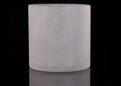 China De ronde Cilinder Berijpte Groothandel van de de Houdersdecoratie van de Glaskaars Te koop