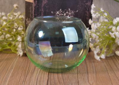 China De decoratieve Iriserende Lichtgroene Houder van de Glaskaars voor Huis, Bar, Partij Te koop