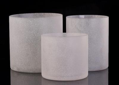 China Populaire Decoratieve Berijpte Houder Drie van de Glaskaars Verschillende Grootte Te koop