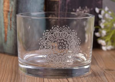 China 12Oz om de Kruik van de het Glaskaars van het Vormoverdrukplaatje voor Decor, in Votive de Kaarshouders van het Voorraadglas Te koop