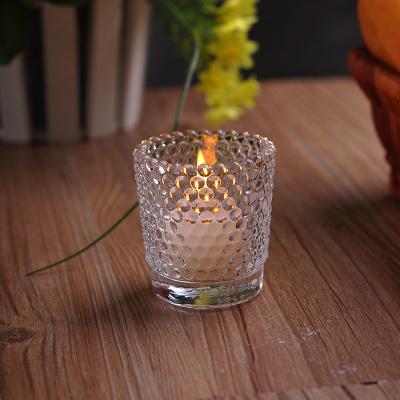 China Gerecycleerde Hoge Witte de Kaarshouders van Glastealight voor Huwelijksdecoratie Te koop