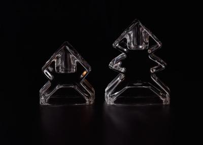 China De Thee Lichte Houders van het decoratieglas voor Festival, Kerstboomvorm Te koop