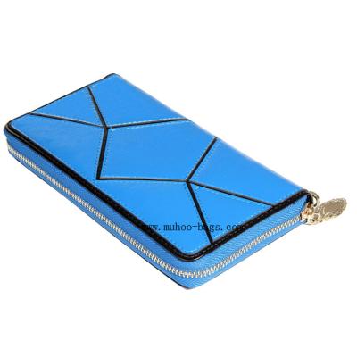 China Fashion Leather Lady's Wallet, Purse (MH-2066 Blue) for sale
