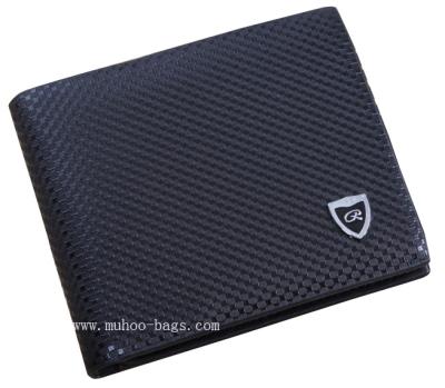 China Fashion Black Leather Men Wallet (MH-2088) for sale