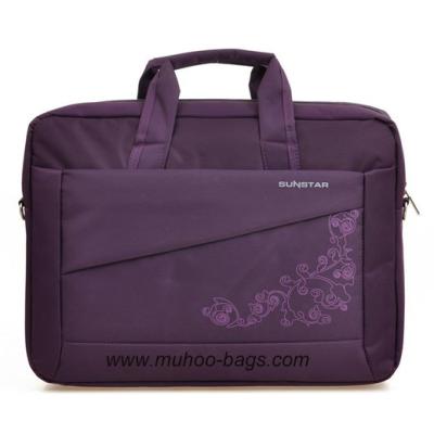 China Fashion Purple Nylon Brief Case,Computer shoulder Bag, Laptop Bag (MH-2137) for sale