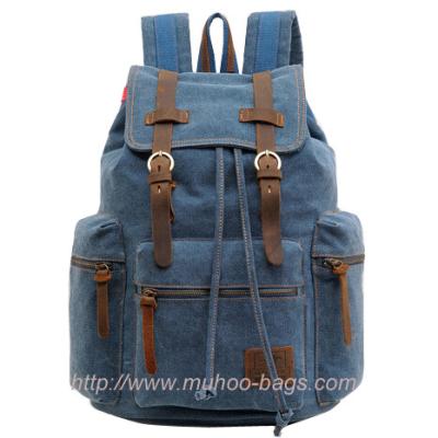 China Fashion Blue Canvas Laptop Bag,Sports Bag, Travel backpack (MH-2107) for sale