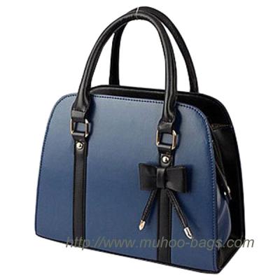 China Fashion Blue PU Lady handbag for outdoor (MH-6042) for sale