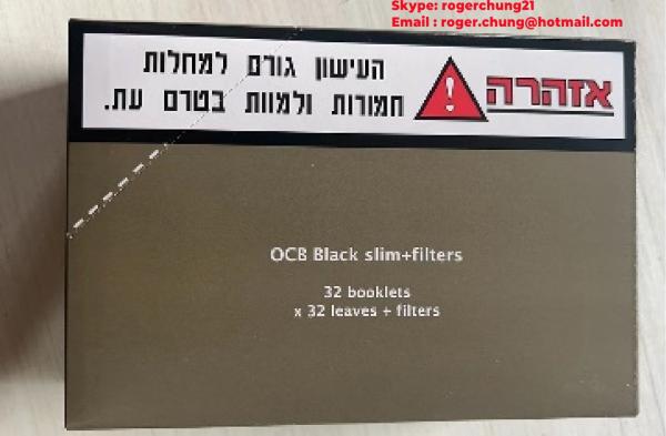 Quality OCB Premium King Slim + Tips  Green  Rolling Paper Slow Burning Papers for sale