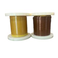 China Customizable Enamelled Copper Rectangular Wire with Flat Conductor Material in Various Colors for sale