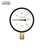 China Vacuum Compound Pressure Gauge Manometer Bottom Mounting for sale