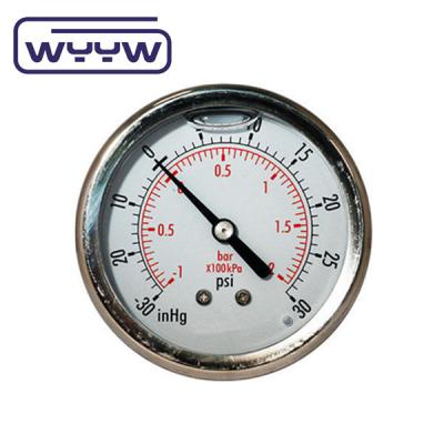 China OEM Negative Air Pressure Gauge Manometer Bourdon Pressure Gauge Meter for sale