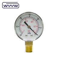 China Precision Vacuum Pressure Gauge Meter Bottom / back Mounting for sale