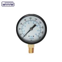 China Panel 100mm Kg/cm2 Flange Type Pressure Manometer for sale