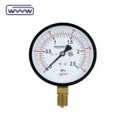 China Panel 100mm Kg/cm2 Flange Type Pressure Manometer for sale
