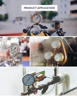 Cina manometro di pressione a doppia scala a gas naturale assiale 2