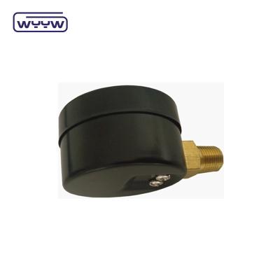 China Bottom 40mm 1.5' Argon Gas Pressure Gauge Plastic Material for sale