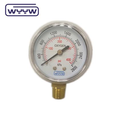 China oxygen cylinder pressure gauge for sale