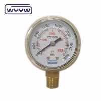 China oxygen cylinder pressure gauge for sale