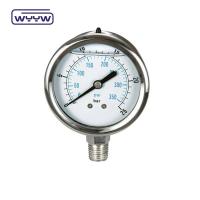 China shock resistant back brass mount  pressure gauge customized range for sale