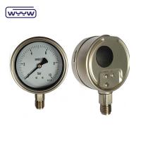China shock resistant back brass mount  pressure gauge customized range for sale