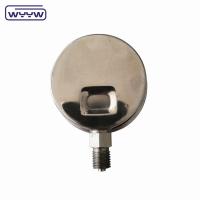 China liquid filled pressure gauge with back flange for sale