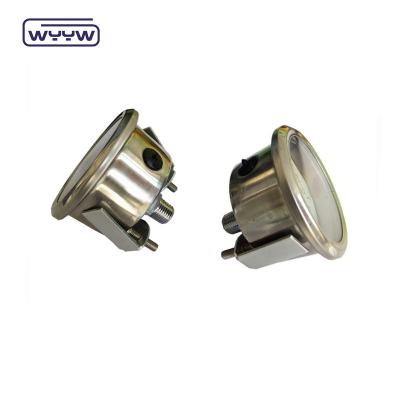 China Achsendruckmessgerät mit U-Klemm (2,5") Manometer / Druckmessgerät für die Rückverbindung zu verkaufen