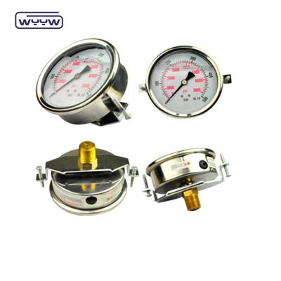 Cina Manometro manometro di pressione con pinza a U di 2,5" in vendita